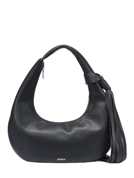 Dkny Hope Hobo Bag - Black/silver