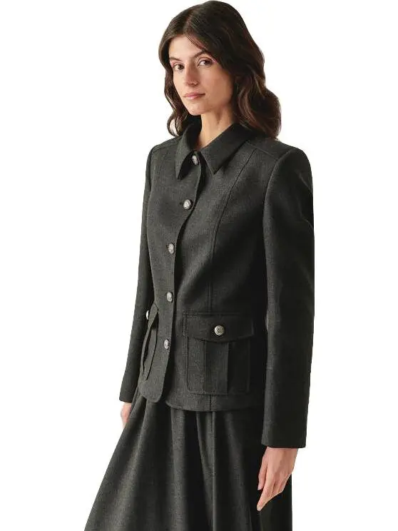 EXQUISE Aubrie Structured Jacket - Grey