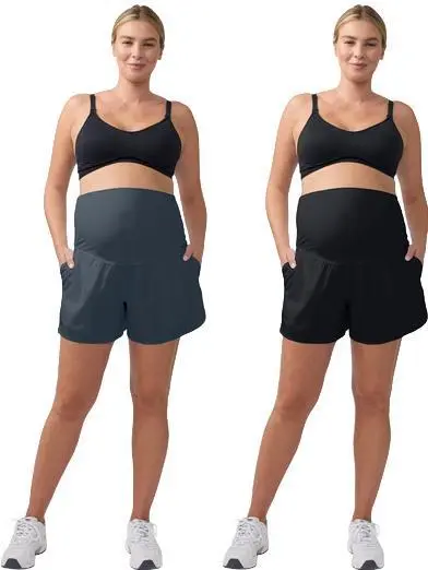 INGRID & ISABEL Active Short Bundle - Black/stormy Weather