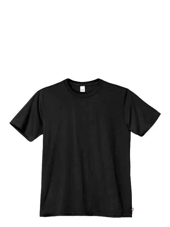 CITY THREADS USA-MADE Soft 100% Organic Cotton Short Sleeve Crew Tee - Black