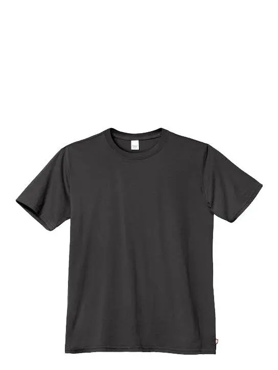CITY THREADS USA-MADE Soft 100% Organic Cotton Short Sleeve Crew Tee - Charcoal