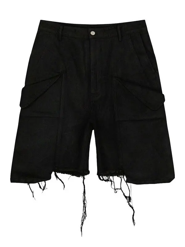 SAINT PERRY Ox Cargo Denim Short - Black