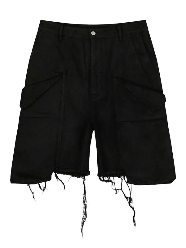 SAINT PERRY Ox Cargo Denim Short - Black
