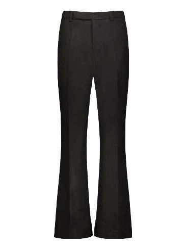 SAINT PERRY Wool Flare Trousers - Black