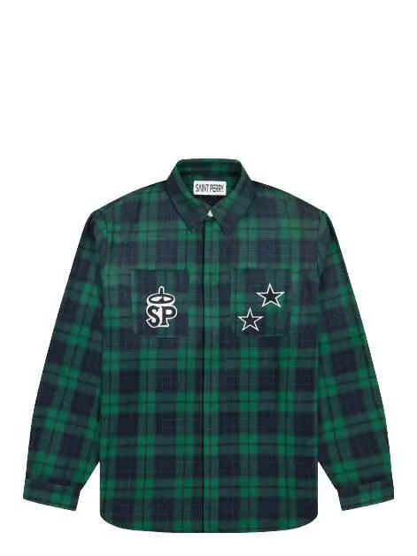 SAINT PERRY Odell Flannel Shirt - Plaid