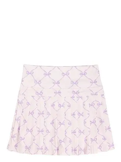 SWEET WINK Bow Trellis Athletic Skort - Lavender