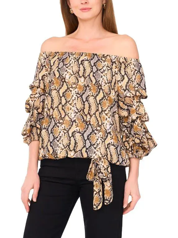 Vince Camuto Off-the-shoulder Voluminous Sleeve Top - Foxtrot