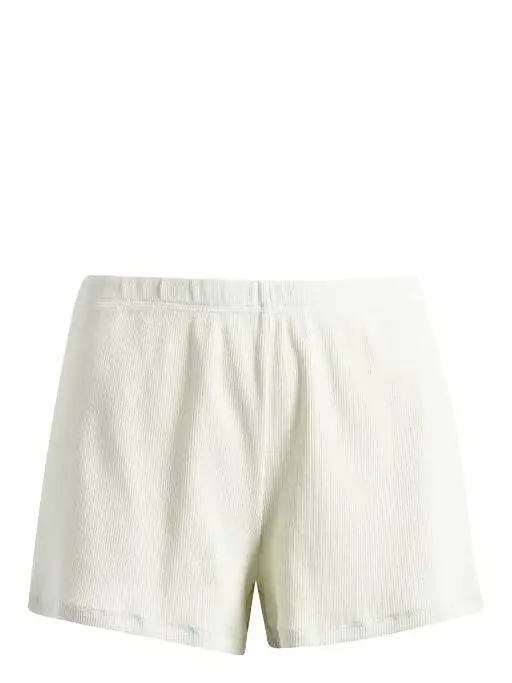 SKIMS Cotton Rib Loose Shorts - Spearmint