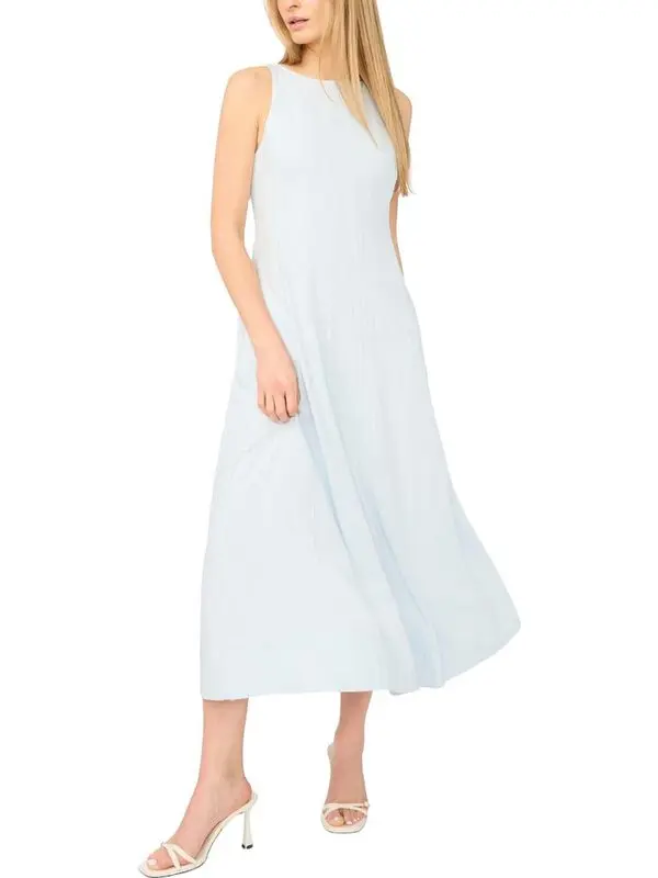 Halogen High Neck Princess Seam Dress With Pockets - Airy Blue