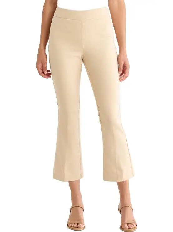 Halogen Ankle Kick Flare Pants - Pebble