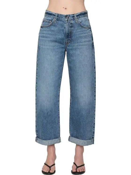 PISTOLA Donny Cuffed High Waist Boyfriend Jeans - Wilcox