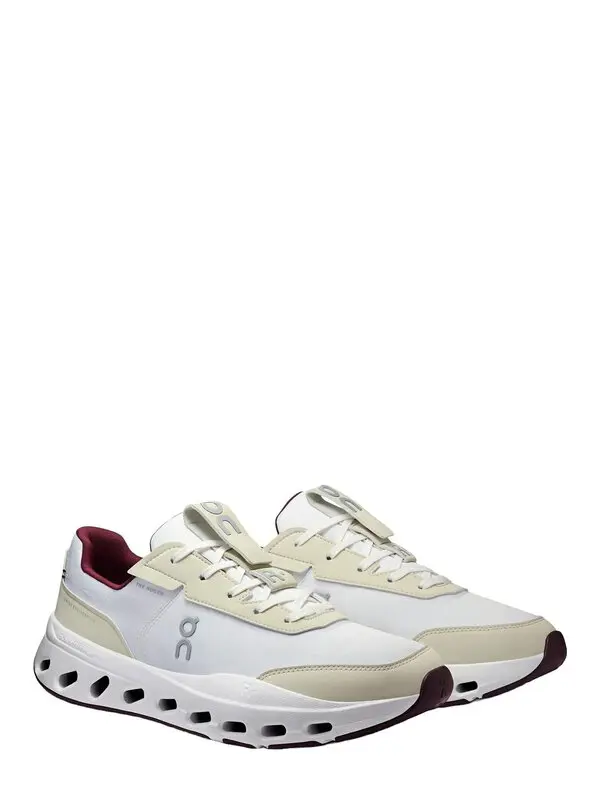 On The Roger Wildcard Sneaker - Ivory/maroon