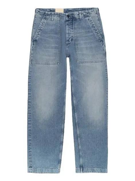 FORTELA Bleach Wash Denim Pants - D240