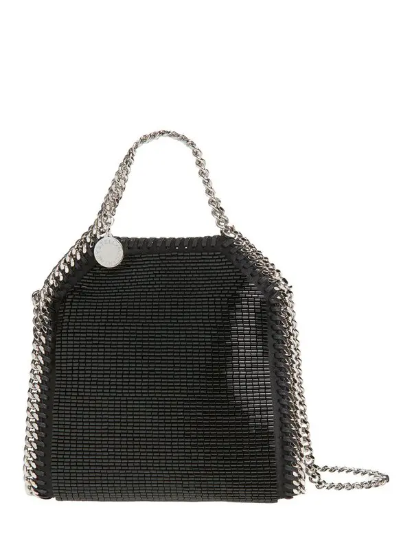 Stella McCartney Tiny Falabella Beaded Evening Bag - Black