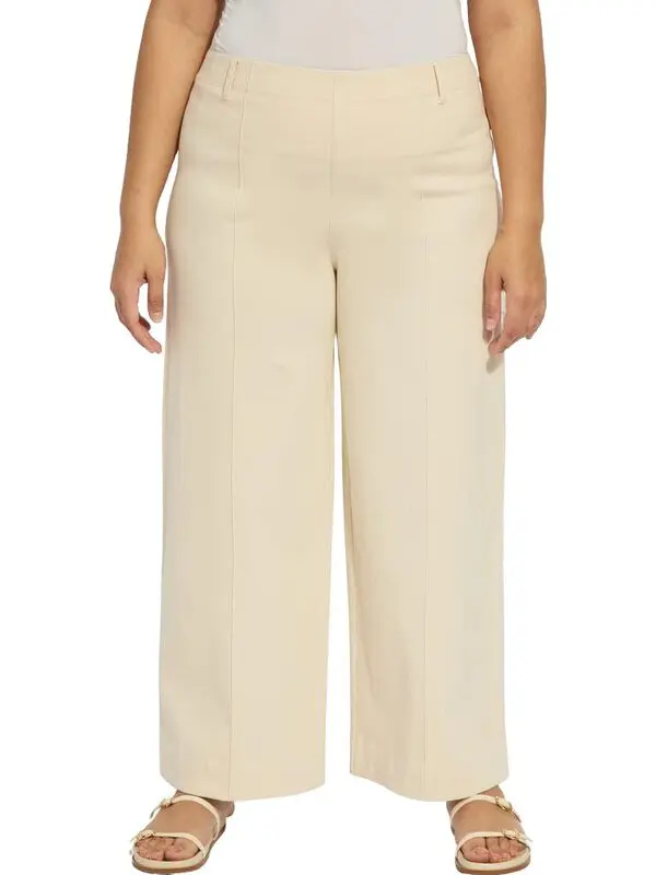 Lyssé Nova Pintuck Pull-on Wide Leg Pants - Coco Clay