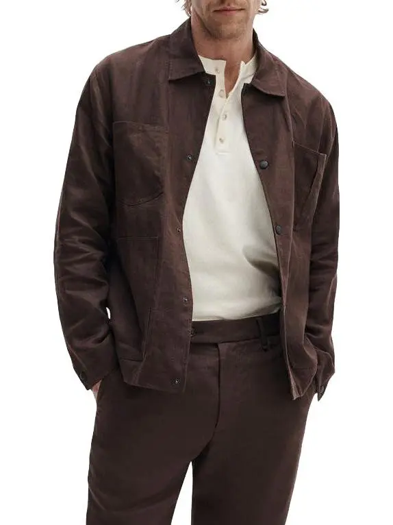 Rag & Bone Evan Linen Trousers - Rbrown