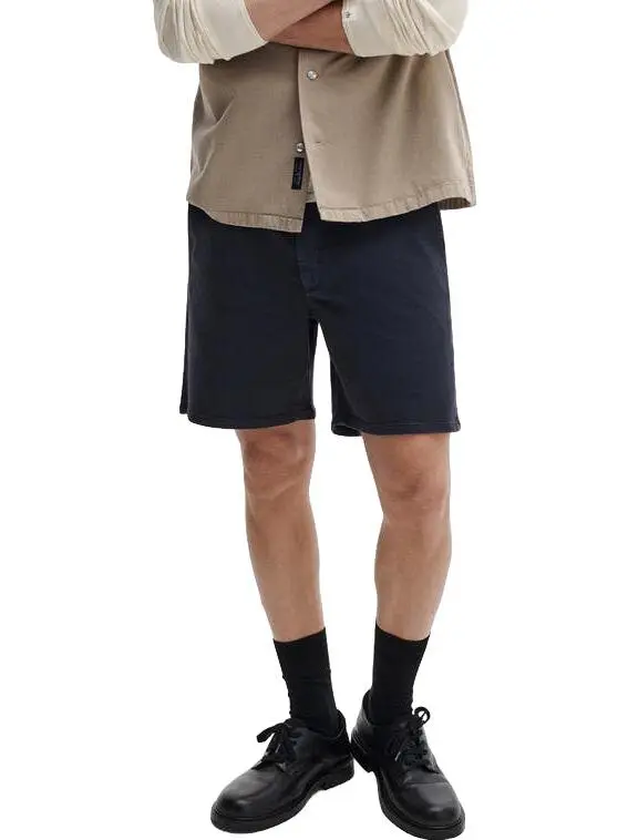 Rag & Bone Aero Stretch Denim Shorts - Navy