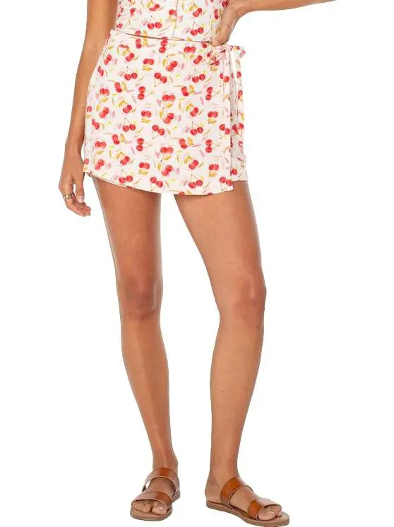 Roxy Zola Print Wrap Skort - Hibiscus