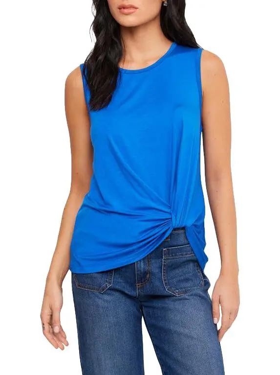 Karen Kane Knot Detailing Jersey Tank - Blue