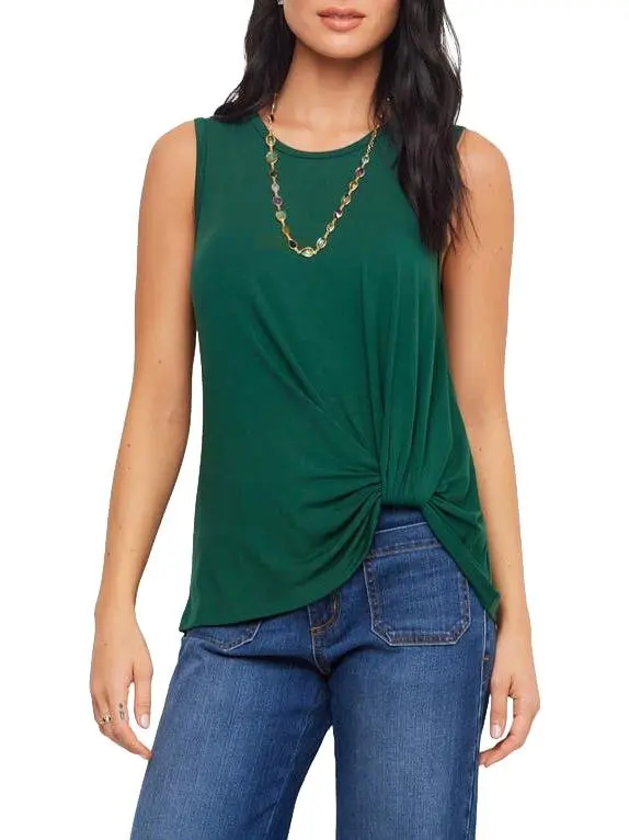 Karen Kane Knot Detailing Jersey Tank - Emerald