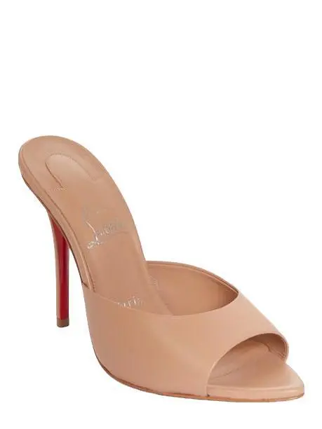 CHRISTIAN LOUBOUTIN Miss Z Pointed Toe Stiletto Sandals - Blush/blush