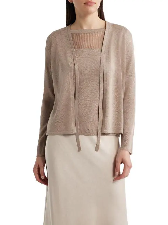 Kobi Halperin Arden Tie-front Cardigan - Natural