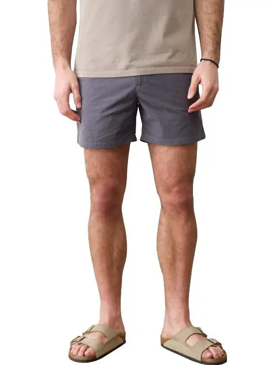 Marine Layer High Five 5-inch Flat Front Chino Shorts - Asphalt