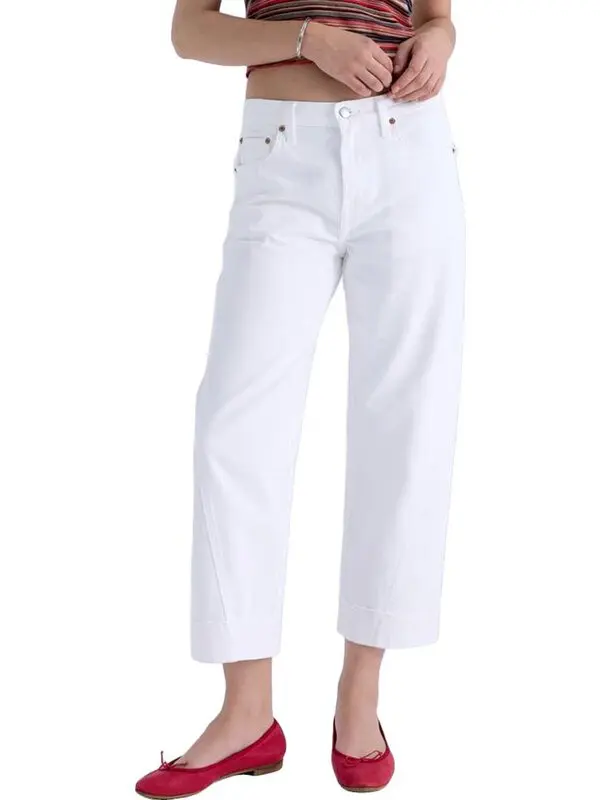 PISTOLA Kacey Mid Rise Boyfriend Jeans - Optic White