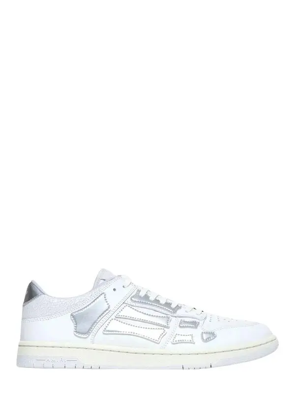 Amiri Skel Top Low Sneakers - White/silver