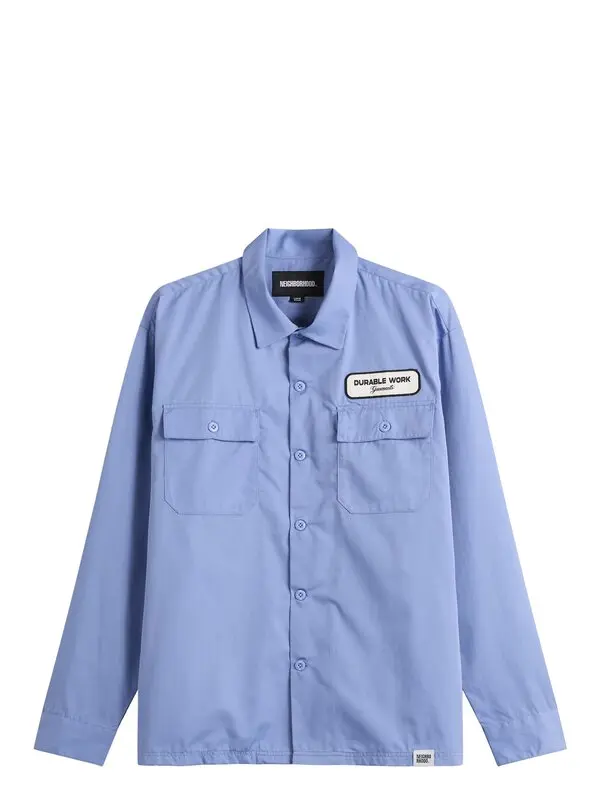 NEIGHBORHOOD Classic Long Sleeve Work Shirt 1 - Blue
