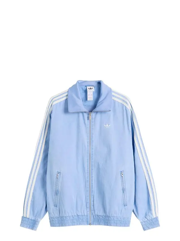 Adidas Denim Firebird Track Top - Light Denim