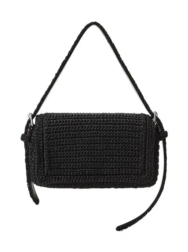 Alexander Wang Ricco Cozy Slim Flap Bag - Black