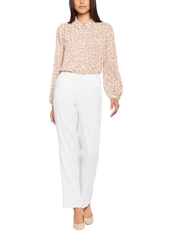 NYDJ Marilyn Straight Leg Pants - Optic White