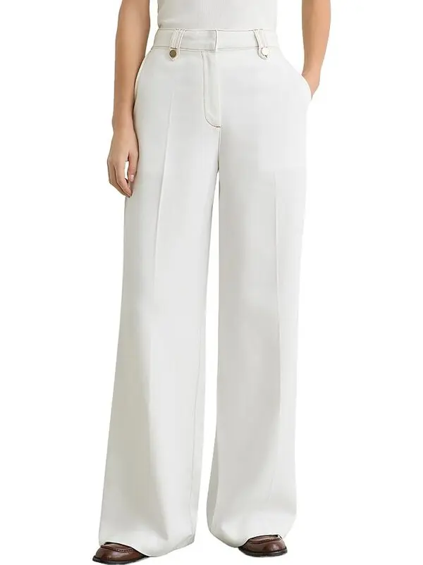 REISS Petites Kaia Trousers - White