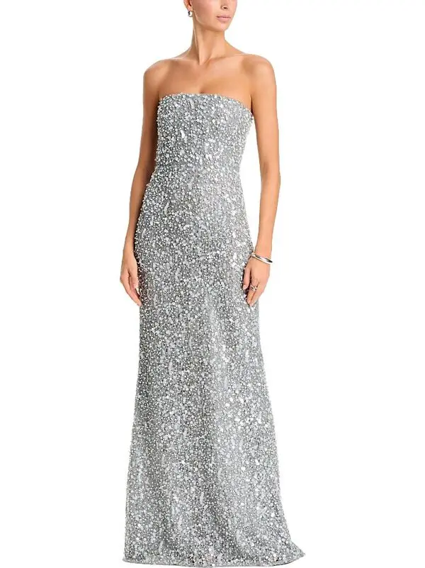 SAU LEE Courtney Gown - Silver Green