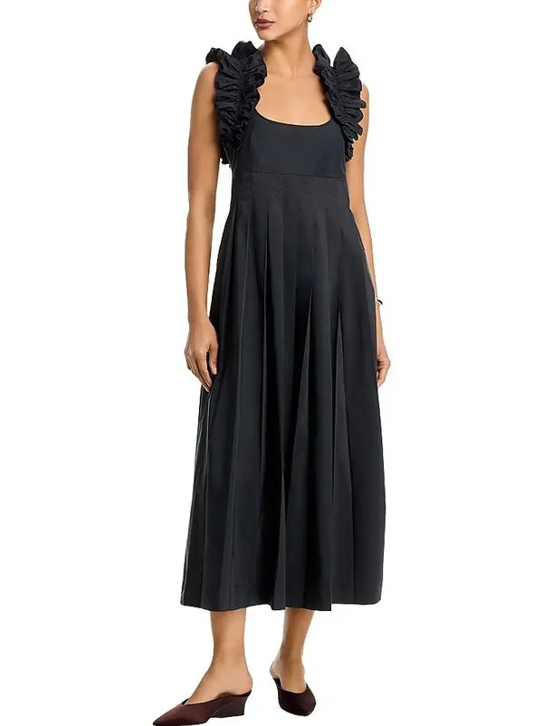 Cinq À Sept Jazmine Dress With Ruffled Details - Black