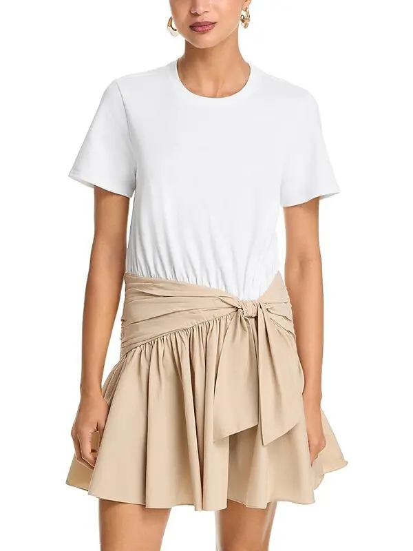 Cinq À Sept Leslie Mini Dress - White/khaki