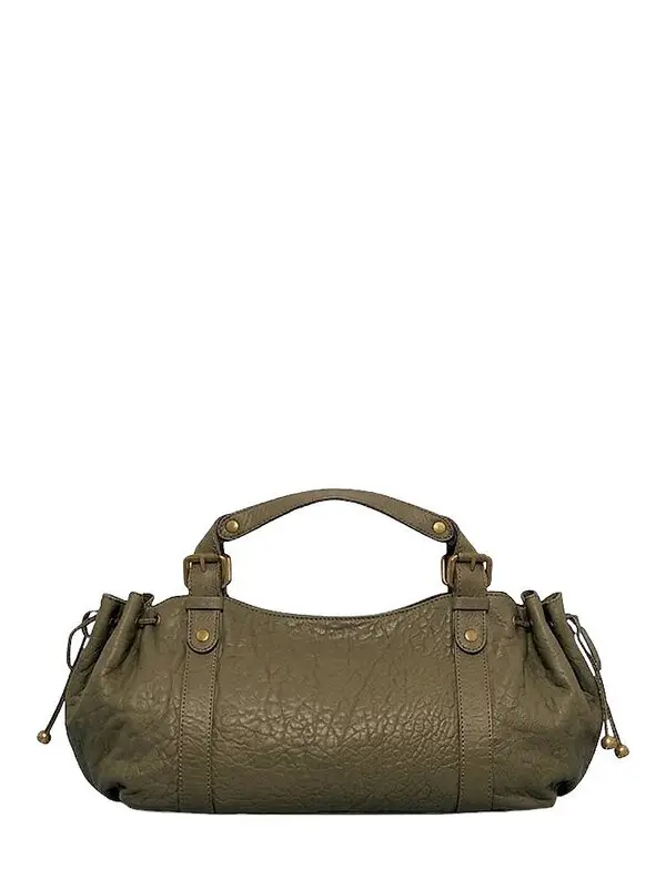Gerard Darel 24h Leather Handbag - Khaki