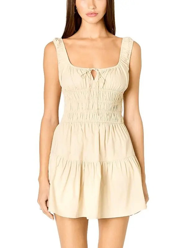 NIA Sleeveless Fit And Flare Mini Dress - Shell
