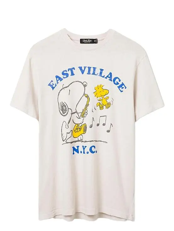 Junk Food Clothing Snoopy East Village Vintage Tee - Birch