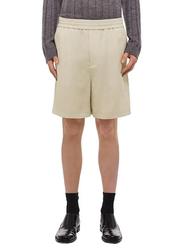 Helmut Lang 7" Relaxed Pull On Short - Ivory