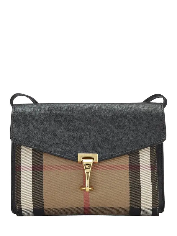 Burberry House Check Macken Crossbody Bag - Black