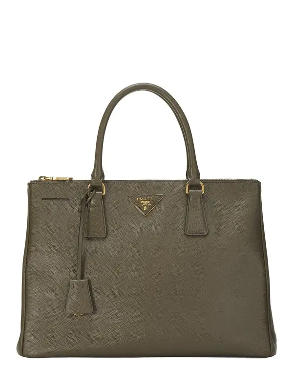 Prada Saffiano Executive Tote - Green