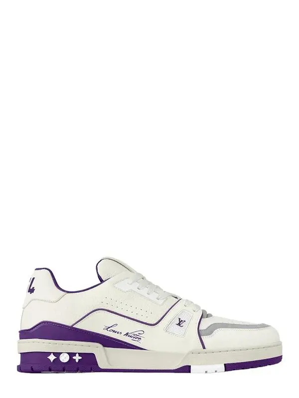LOUIS VUITTON Trainer Scriptin Sneakers - White/purple
