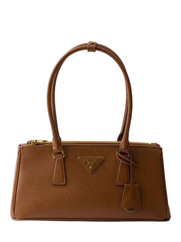 Prada Medium Leather Galleria Top-handle Bag - Brown