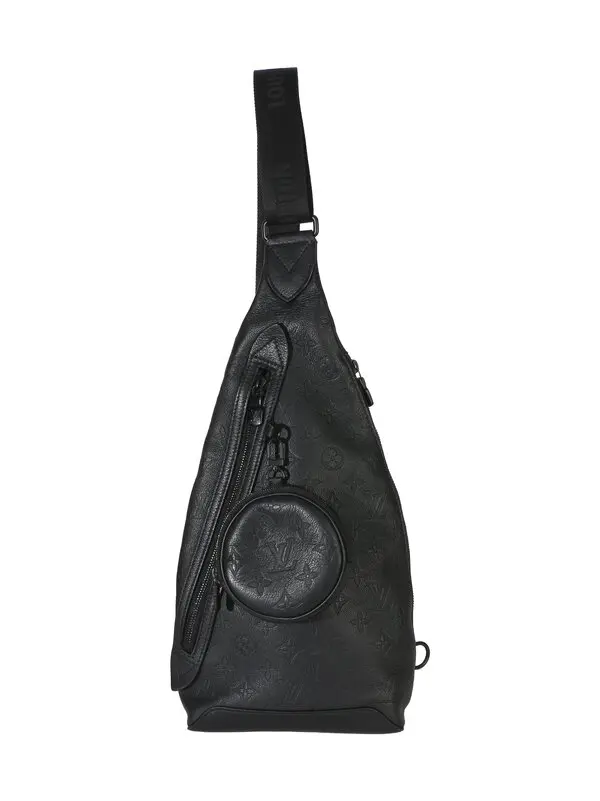 LOUIS VUITTON Monogram Shadow Duo Slingbag - Black