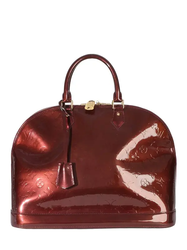 LOUIS VUITTON Monogram Vernis Alma Gm - Red