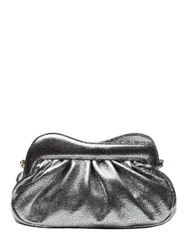 DANNI RO Lisbon Baby Mosaic Leather Clutch - Silver