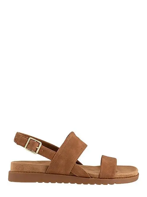 Toms Marin Faux-suede Sandals - Brown Sugar Nubuck Pu