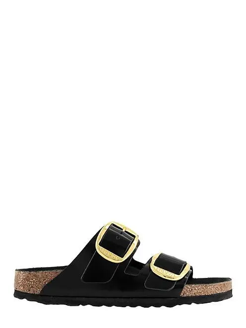 BIRKENSTOCK Arizona Big Buckle Patent Leather Sandals - High Shine Black